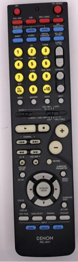 Afstandsbediening Denon rc-941 avr-1604 | Denon rc-941 | 6949509930347
