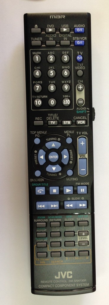 Afstandsbediening Jvc RM-SNXF30R nx-f30e