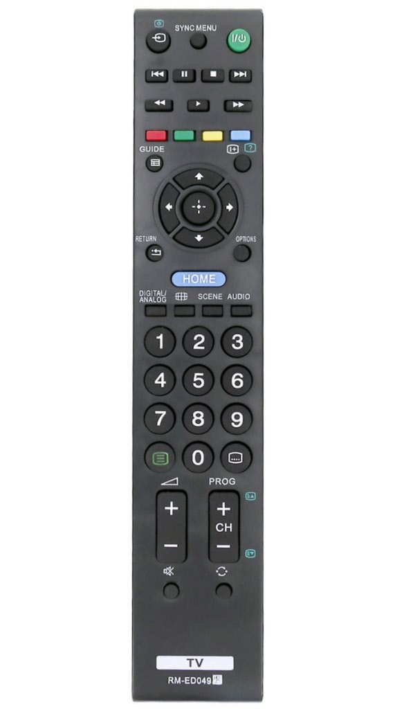 Afstandsbedieningen tv Sony