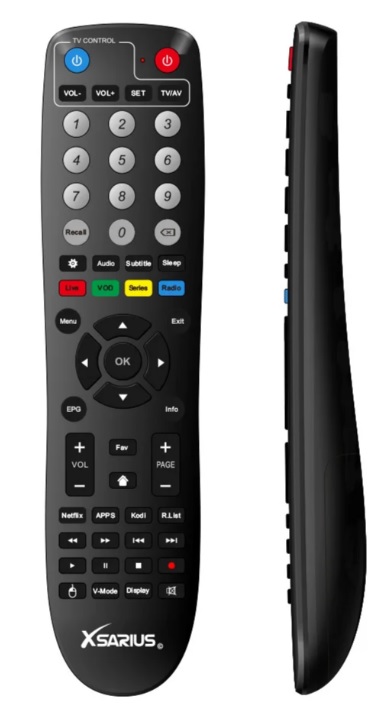 Afstandsbediening Xsarius Q1 Q2 Q3 Q4