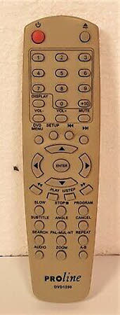 Afstandsbediening Proline dvd1250